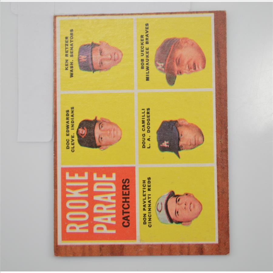 $80 BV 1962 Rookie Parade Catchers Doc Edwards, Ken Retzer, Don ...