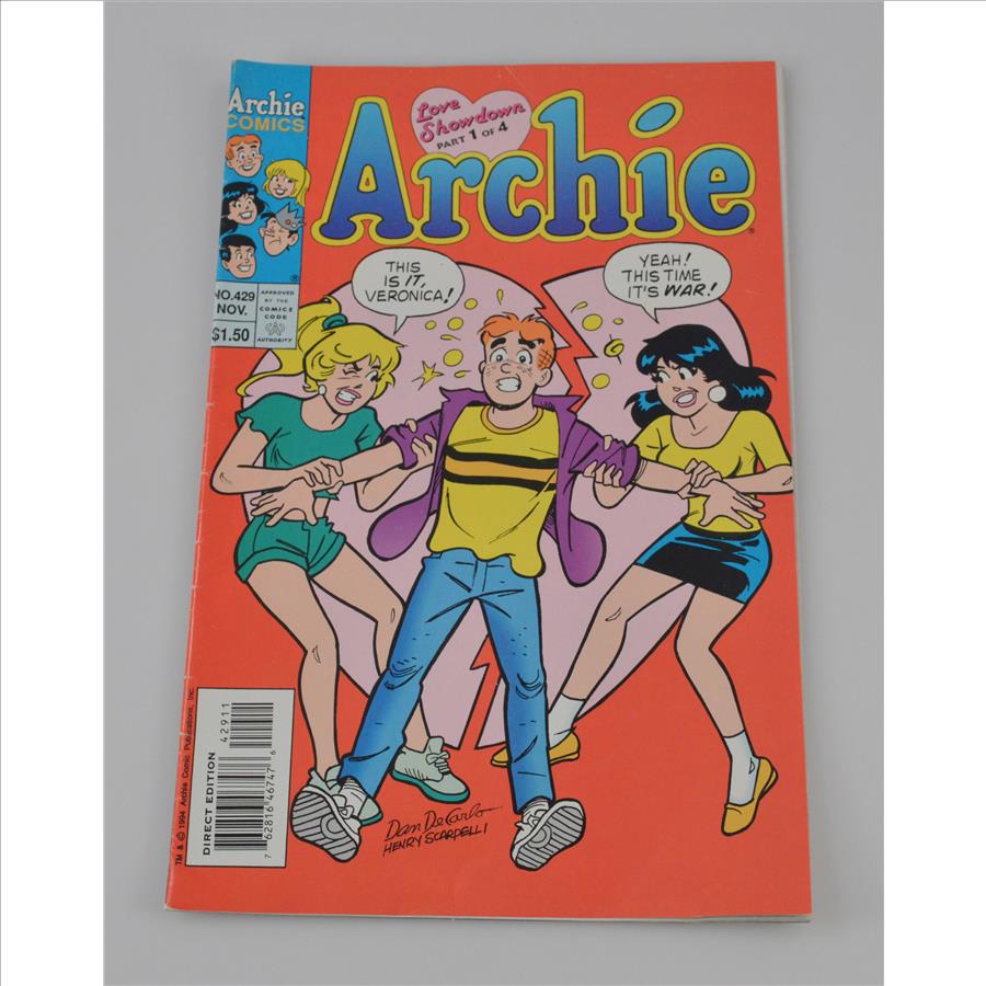 Archie Love Showdown Part 1 Of 4 Archie Comics #429 (1994) | Property Room