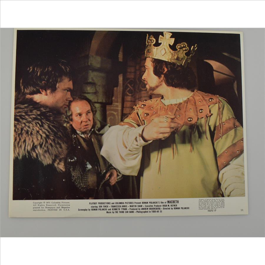 Original Vintage Movie Memorabilia "Macbeth" 8X10 Lobby Card | Property ...