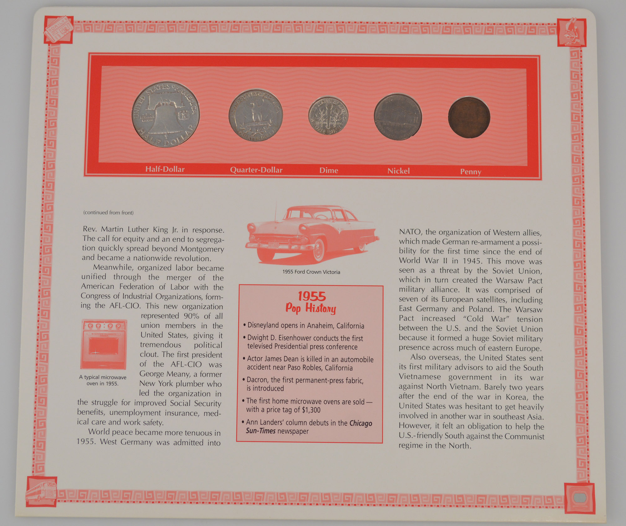 1955 - Birth Year History - Coin Half - Penny & Stamps | Property Room