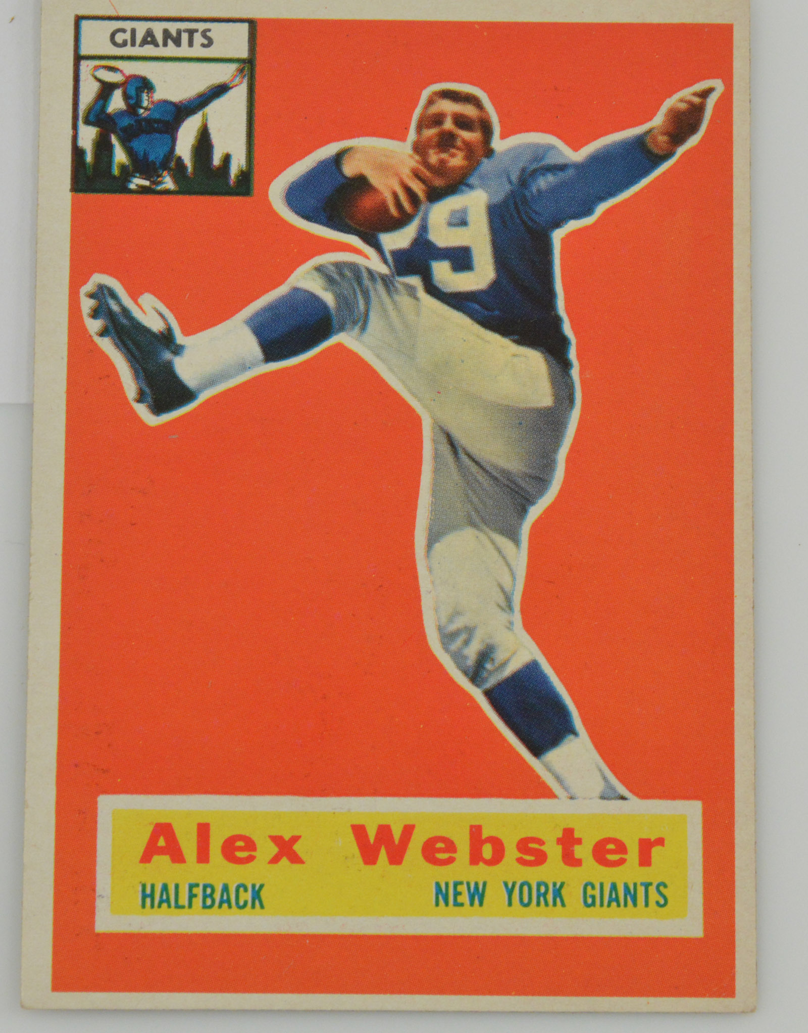 1956 Alex Webster New York Giants Topps #5 Football Card | Property Room
