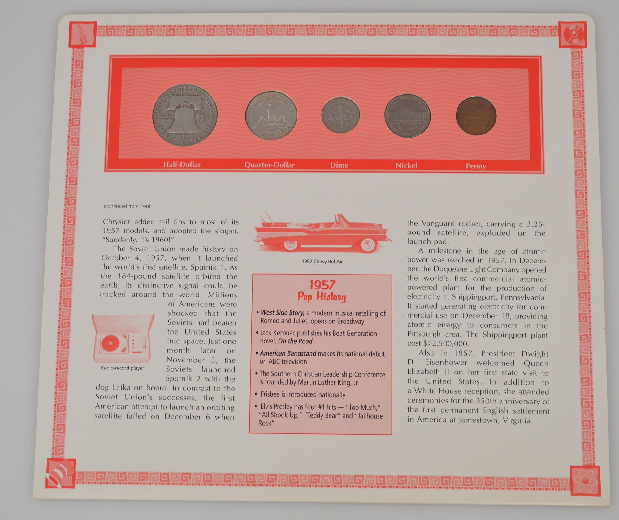 1957 - Birth Year History - Coin Half - Penny & Stamps | Property Room