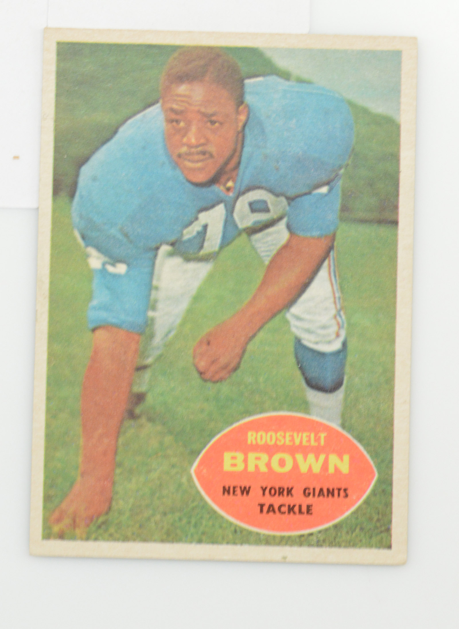 1960 Roosevelt Brown New York Giants Topps #78 Football Card | Property ...