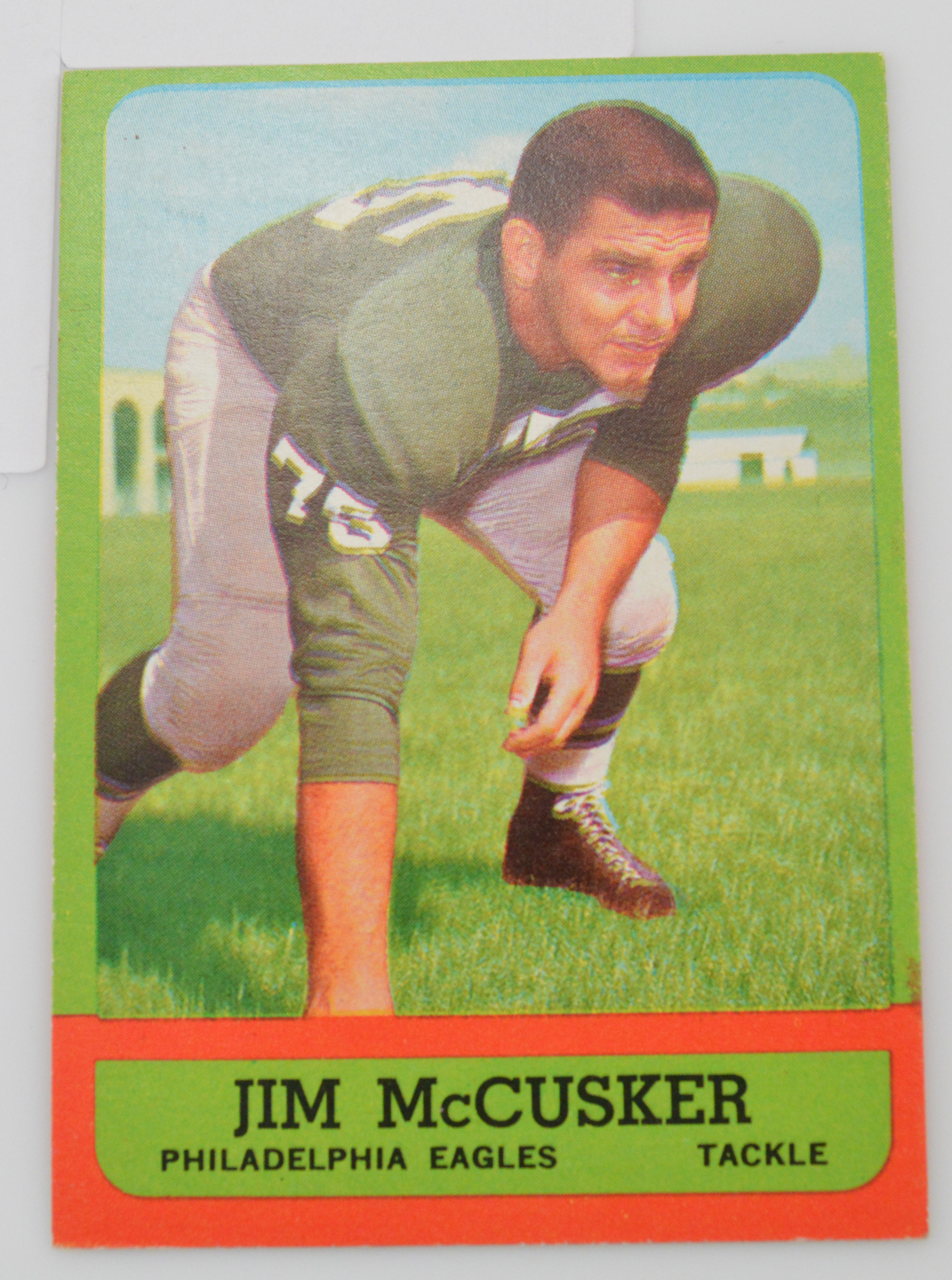 1963 Jim McCusker Philadelphia Eagles Topps #116 Football Card ...