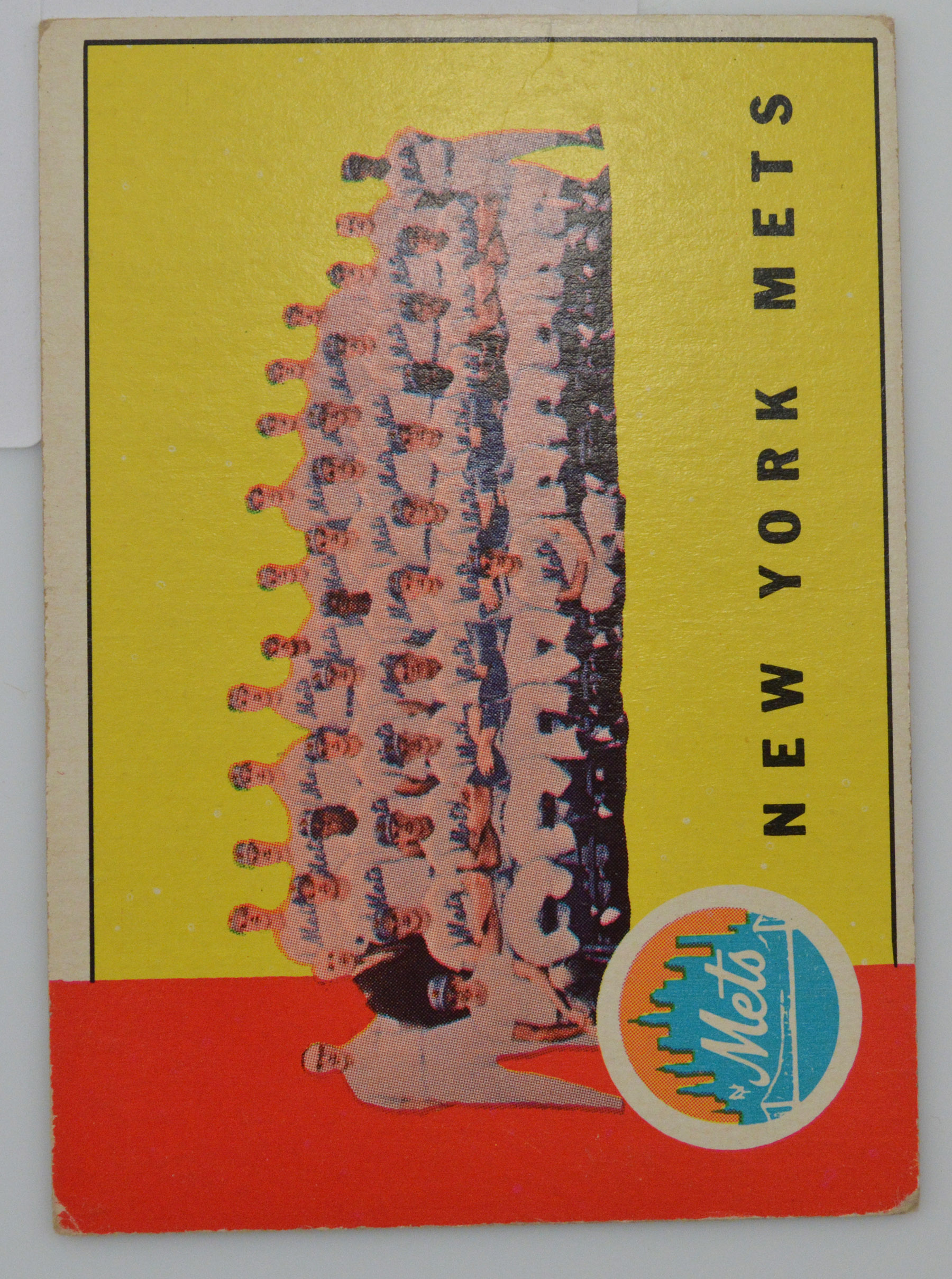 1963 New York Mets 1962 Team Card Topps #473 Book Value $100 | Property ...
