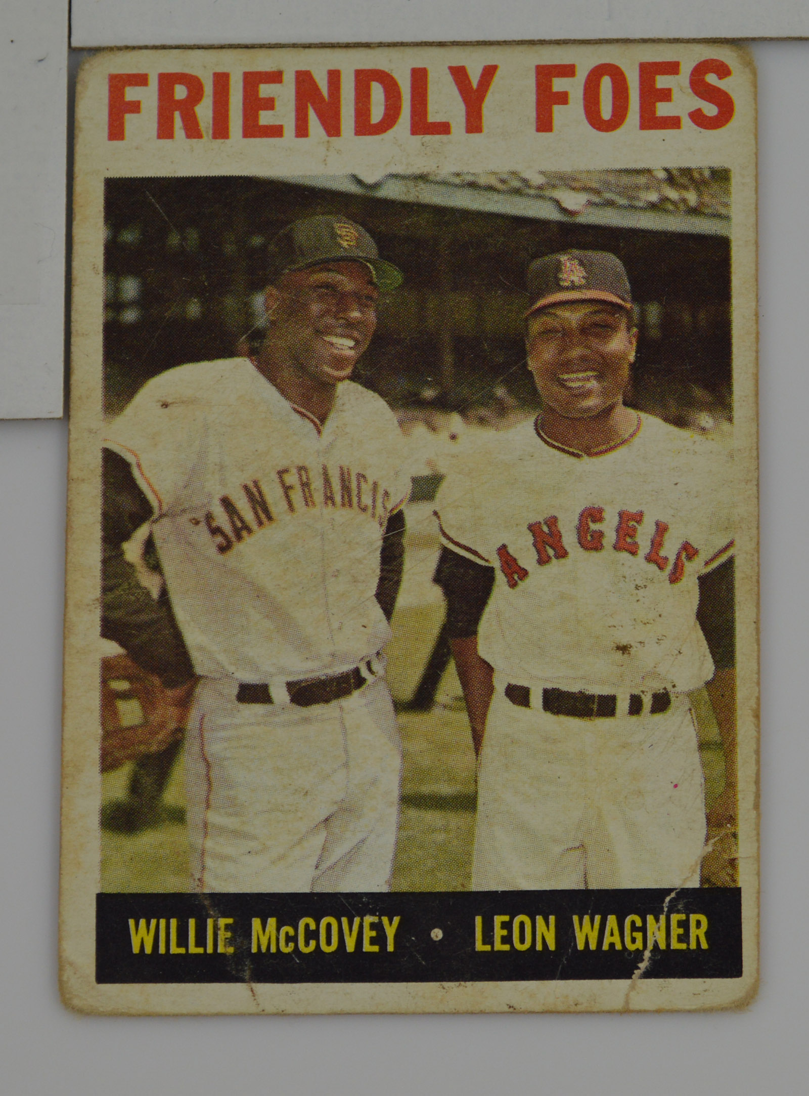 1964 Friendly Foes Willie McCovey and Leon Wagner Topps #41 ...