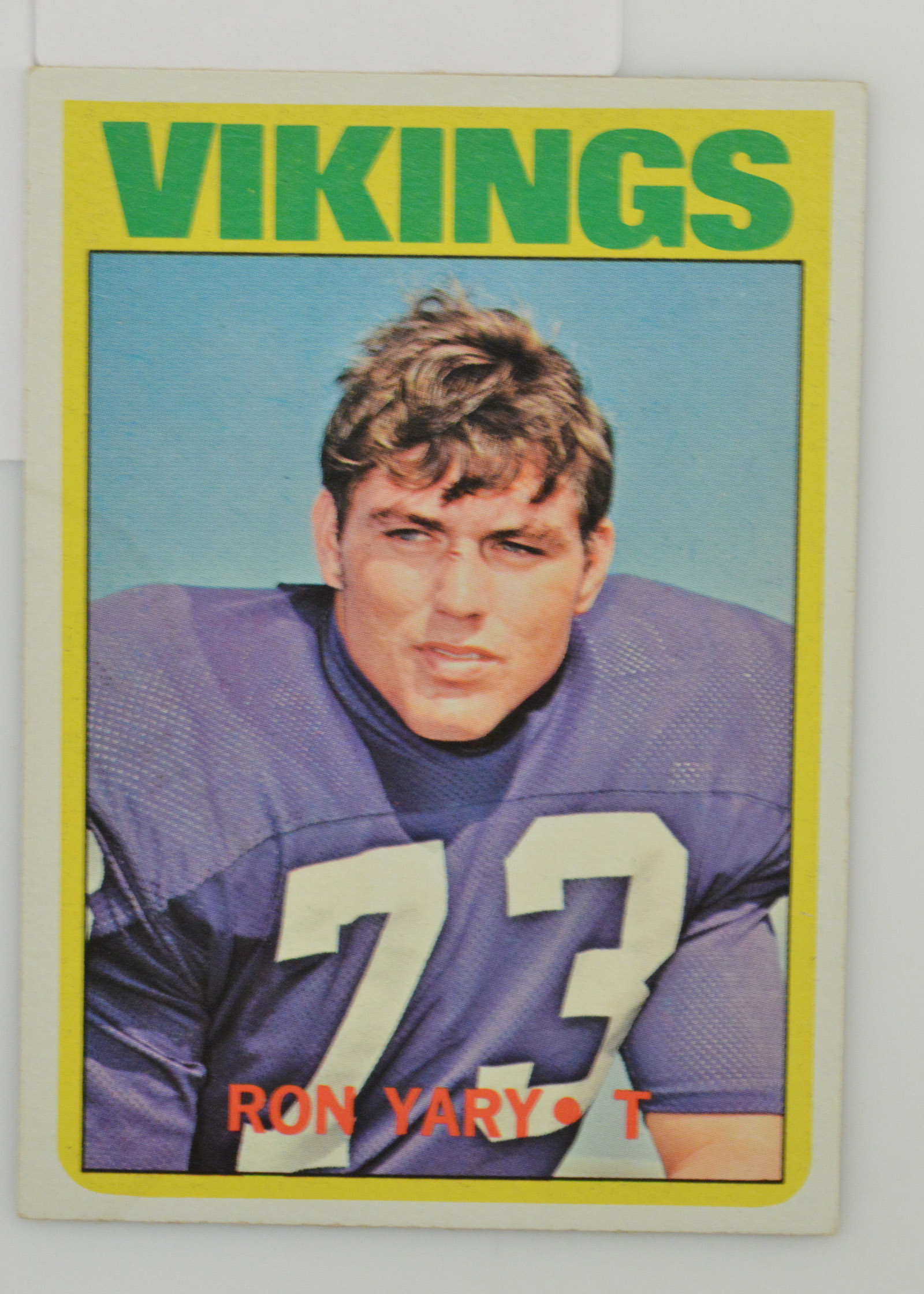 1972 Ron Yary Vikings Topps #104 Football Card | Property Room