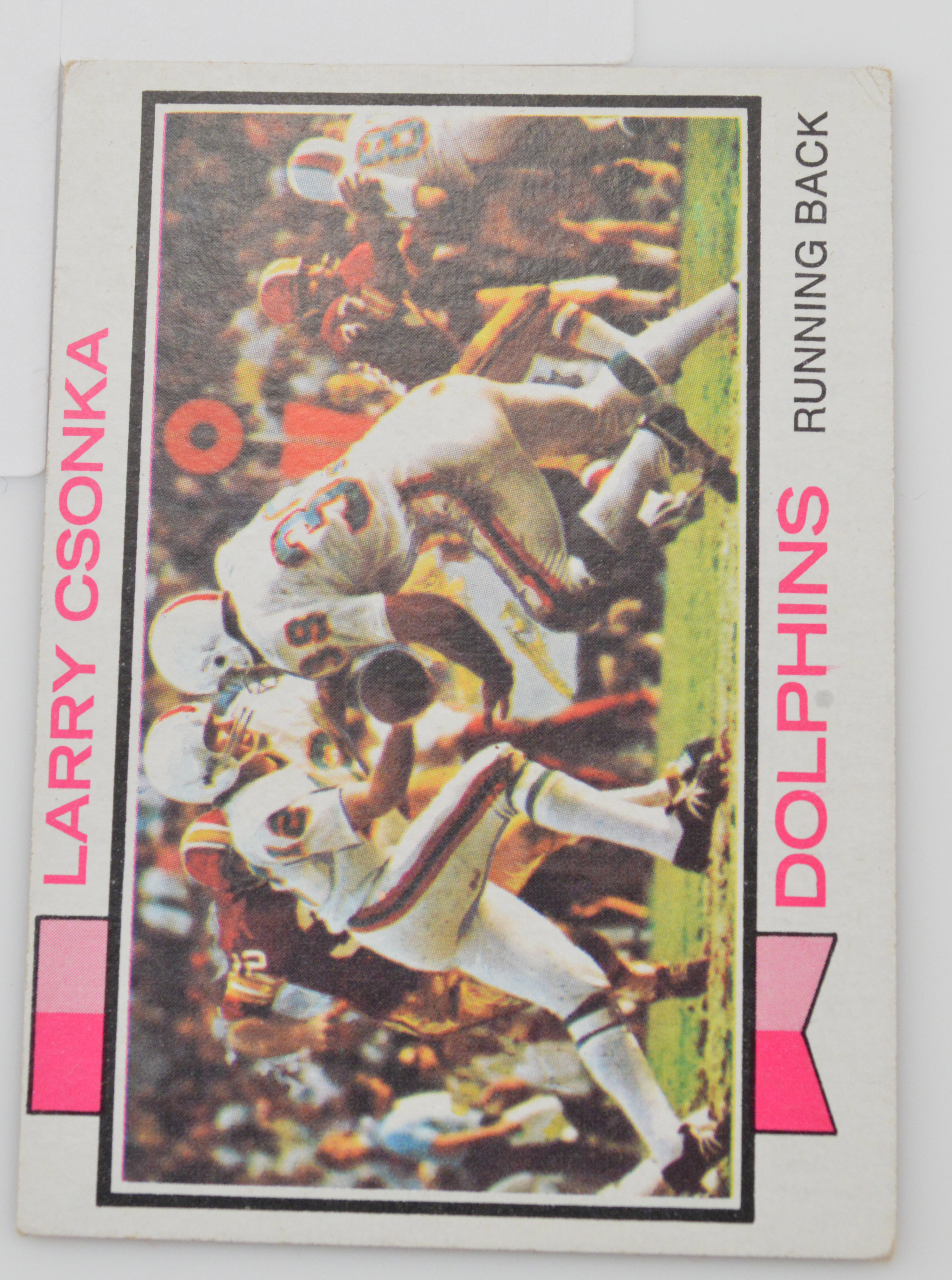 1973 Larry Csonka Dolphins Topps #100 | Property Room