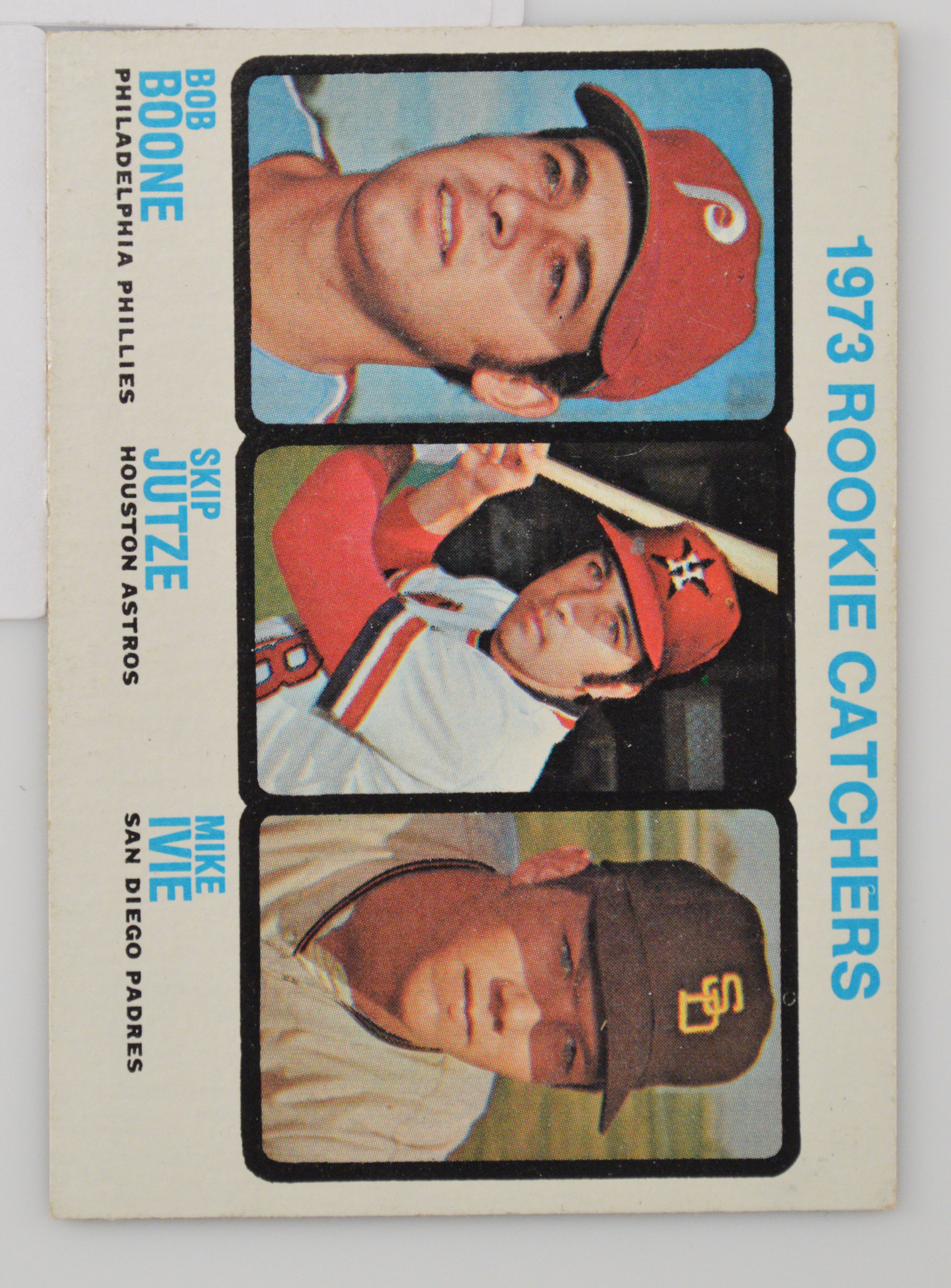 1973 Rookie Catchers (Bob Boone, Skip Jutze, Mike Ivie) Topps #613 ...