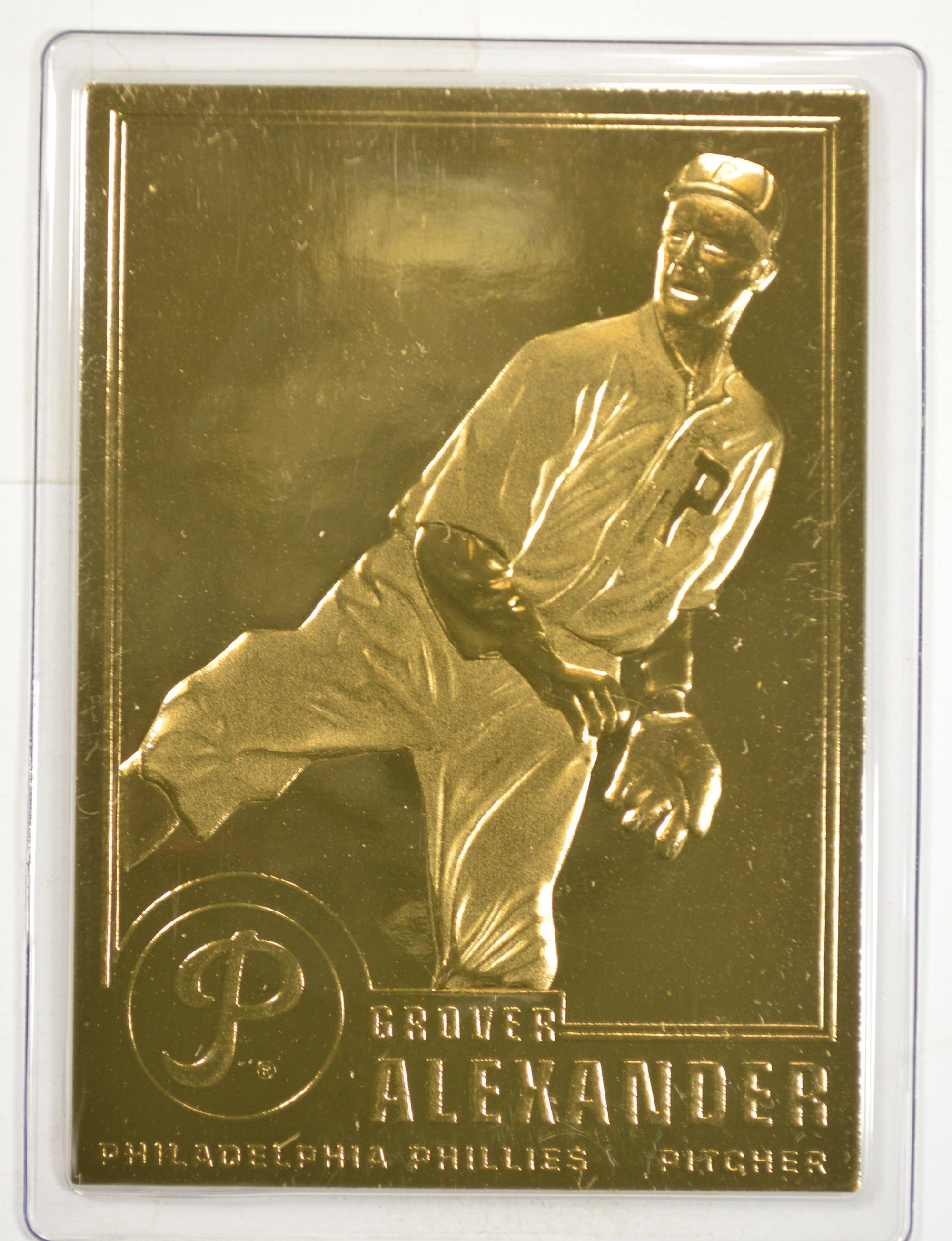 22K Gold Grover Alexander Limted Edition Danbury Mint Baseball Trading ...