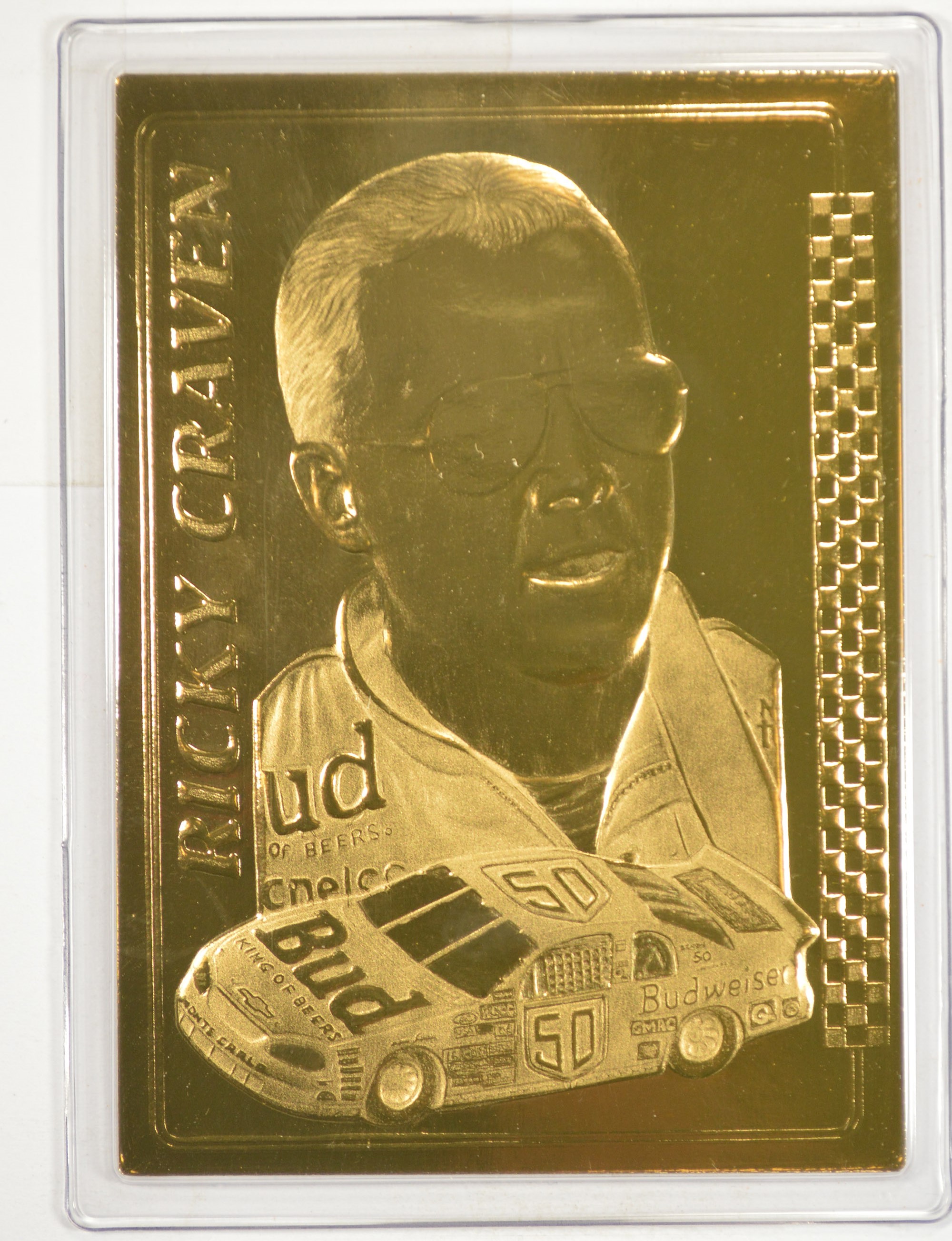 22K Gold Ricky Craven Limted Edition Danbury Mint Nascar Trading Card ...