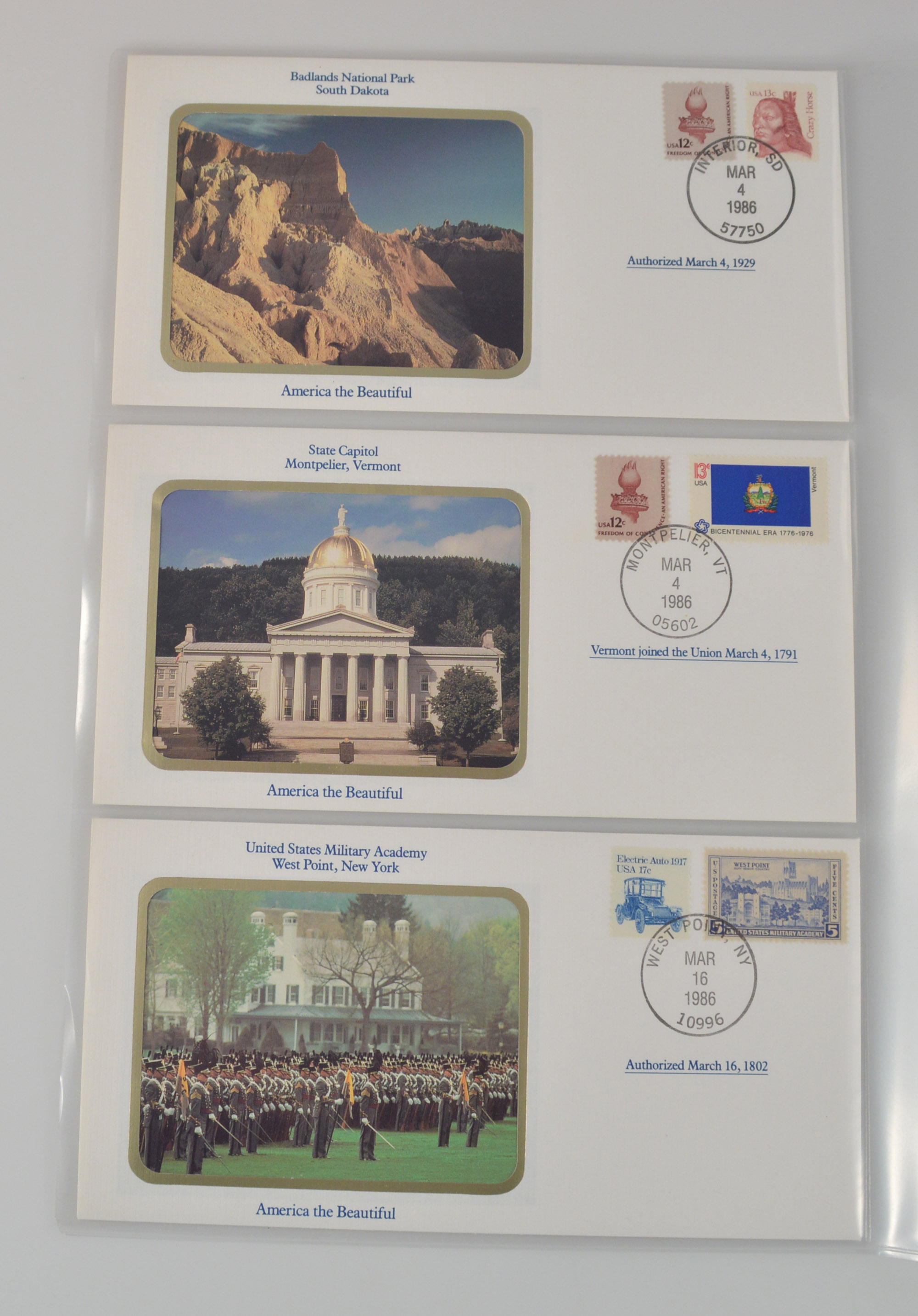 *$5 S&H* Lot of 3 America The Beautiful - Photograph Stamp Covers ...