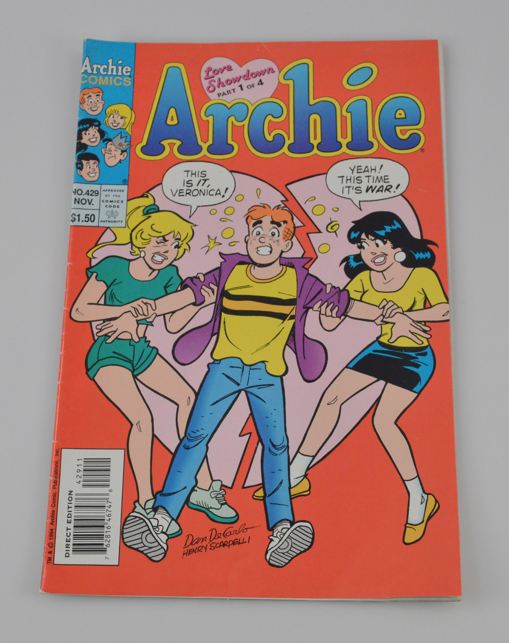 Archie Love Showdown Part 1 Of 4 Archie Comics #429 (1994) | Property Room