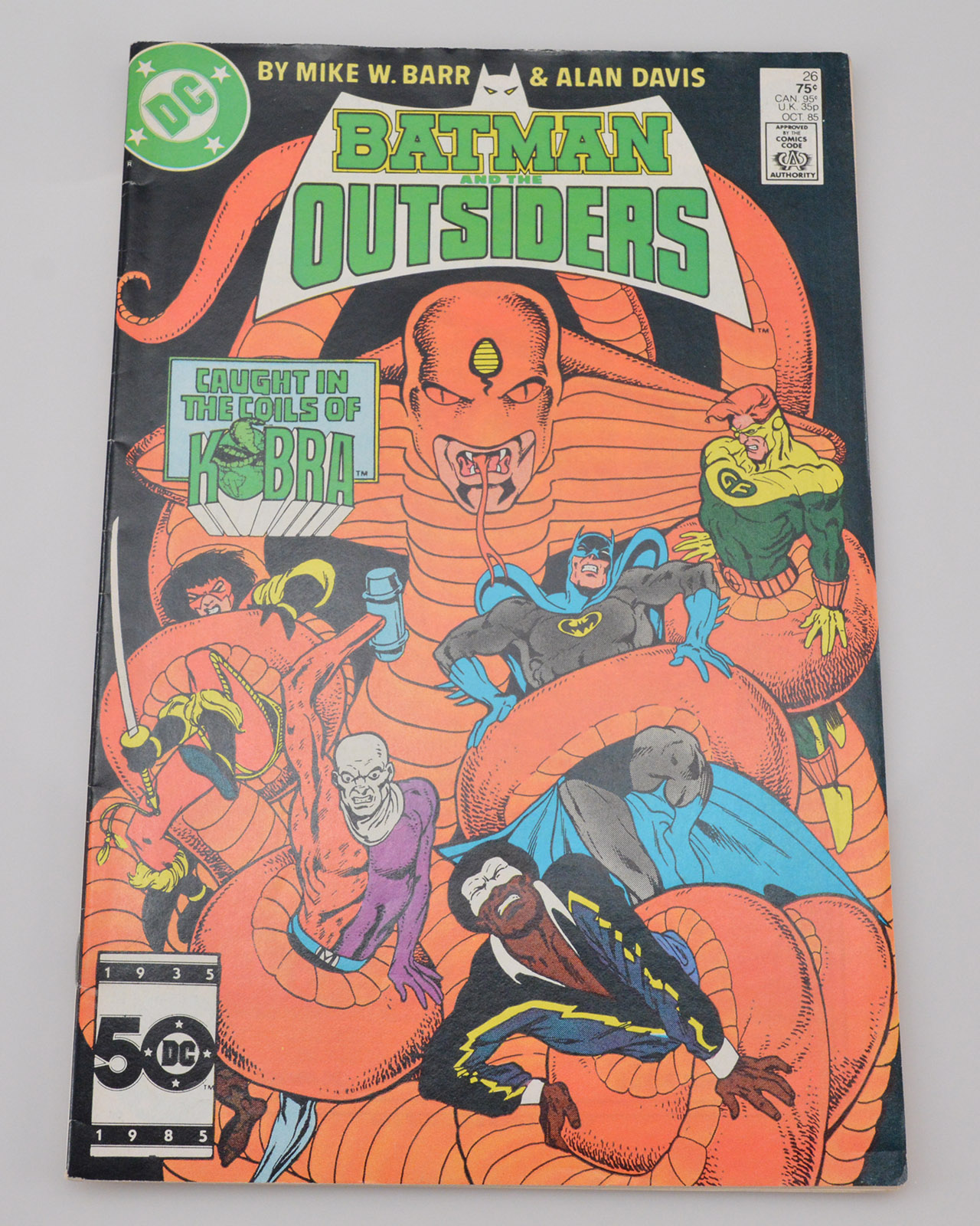 Batman And The Outsiders Caught In The Coils Of Kobra DC Comics #26 ...