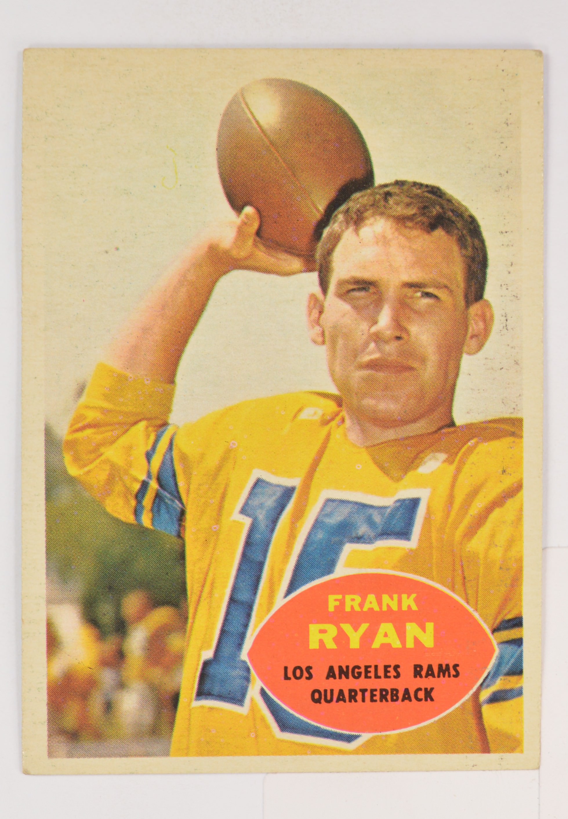 Original 1960 Frank Ryan Topps #62 L.A. Rams | Property Room