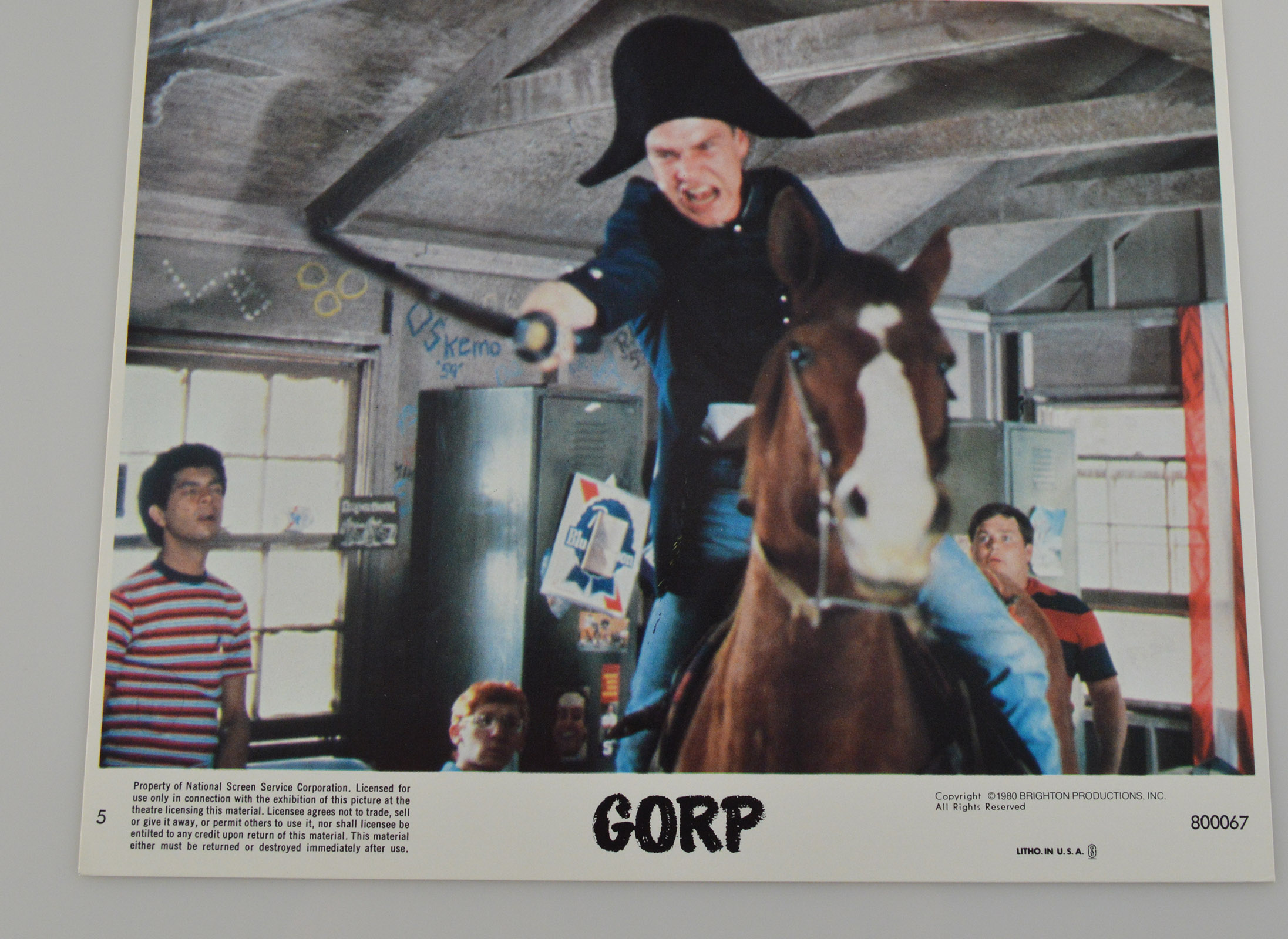 Original Vintage Movie Memorabilia 1980 "Gorp" 8X10 Lobby Card | Property Room