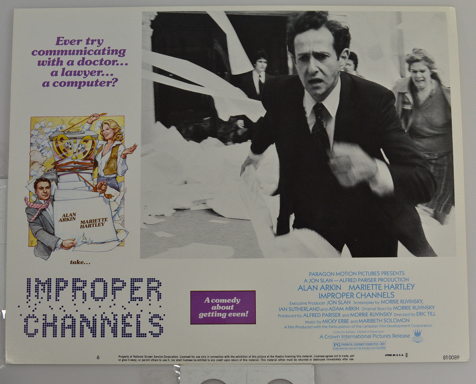 Original Vintage Movie Memorabilia "Improper Channels" 11X14 Lobby Card ...