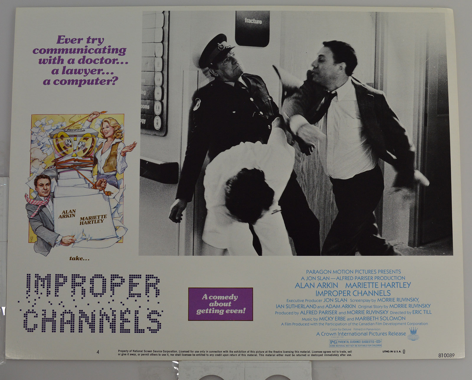 Original Vintage Movie Memorabilia "Improper Channels" 11X14 Lobby Card ...