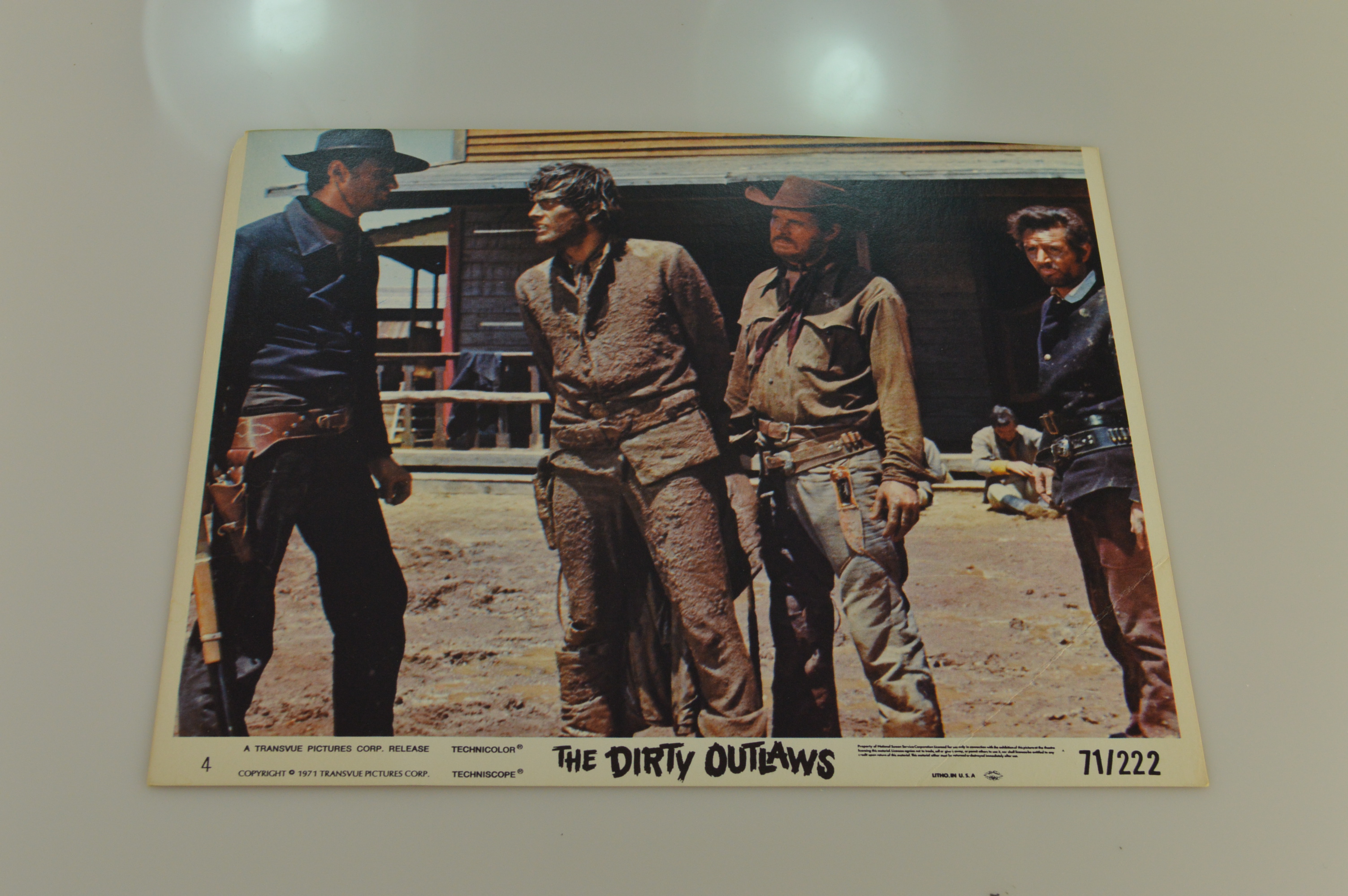 Original Vintage Movie Memorabilia "The Dirty Outlaws" 8X10 Lobby Card ...