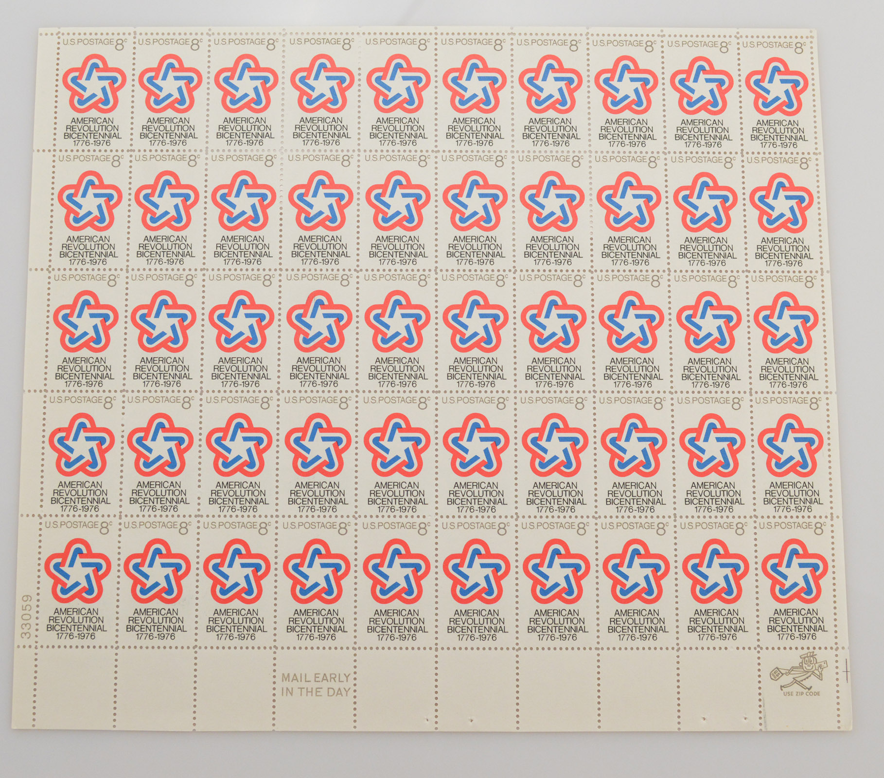 Unused Sheet of United States Postage Stamps - Entire Sheet - Great ...