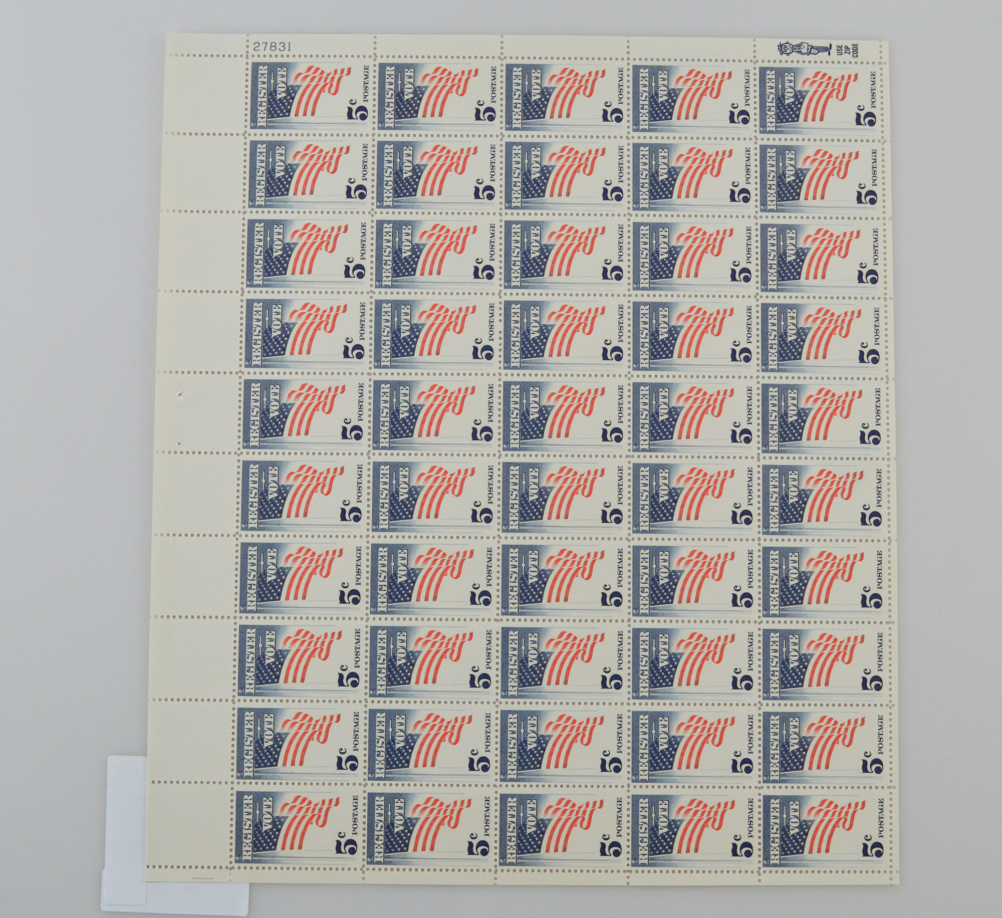 Unused Sheet of United States Postage Stamps - Entire Sheet - Great ...
