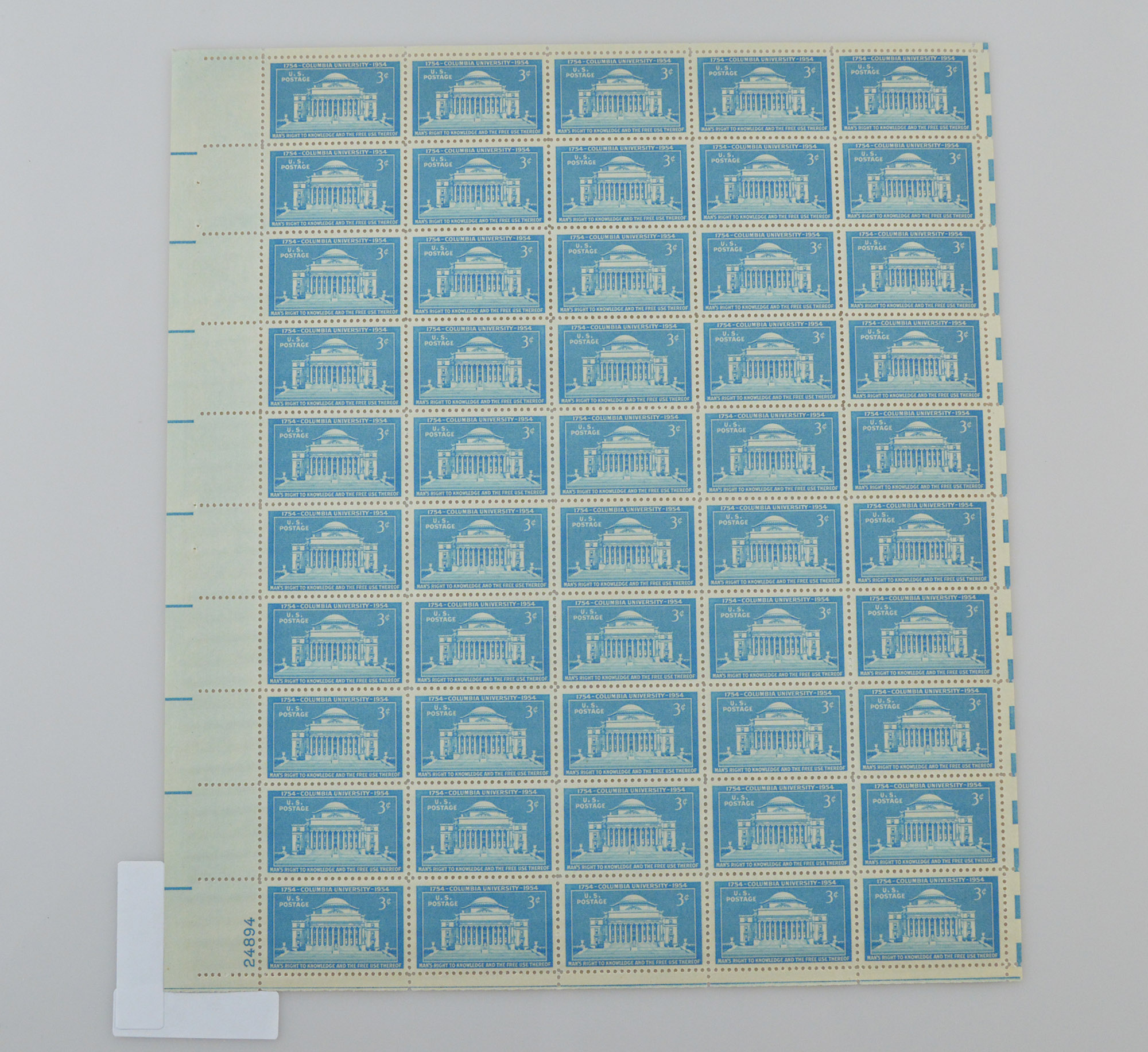 Unused Sheet of United States Postage Stamps - Entire Sheet - Great ...