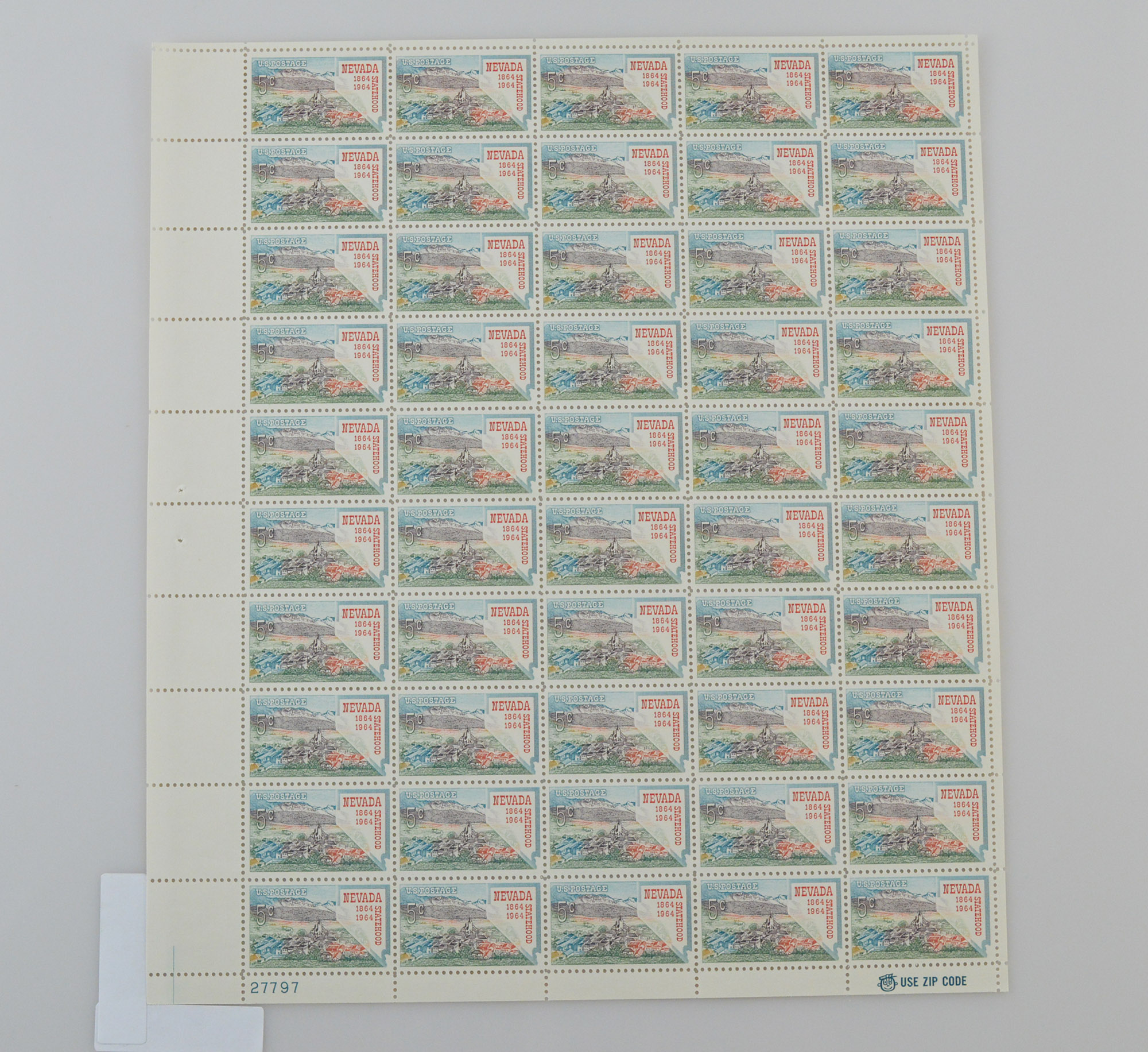 Unused Sheet of United States Postage Stamps - Entire Sheet - Great ...
