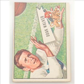 $100 BV 1952 Doak Walker Lions Bowman #3 Football Card *** Condition ...