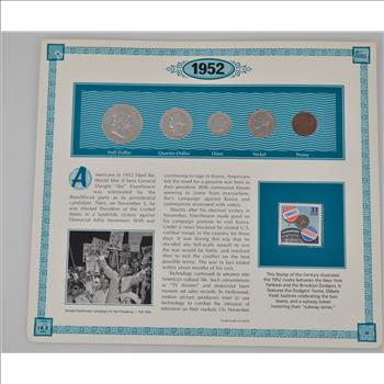 1952 - Birth Year History - Coin Half - Penny & Stamps | Property Room