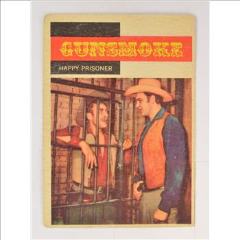1958 Gunsmoke "Happy Prisoner" Topps #13 Collectors Card | Property Room
