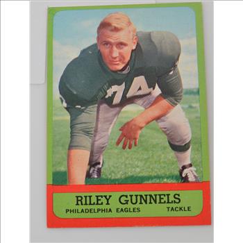 1963 Riley Gunnels Philadelphia Eagles Topps #119 Football Card ...