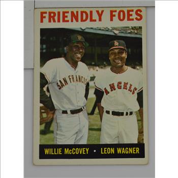 1964 Friendly Foes Willie McCovey and Leon Wagner Topps #41 | Property Room