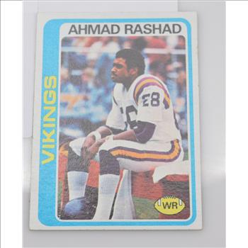 1978 Ahmad Rashad Vikings Topps #125 Football Card | Property Room