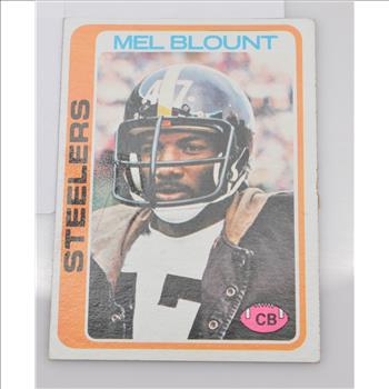 1978 Mel Blount Steelers Topps #475 Football Card | Property Room