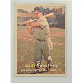 1957 Clint Courtney Washington Senators Topps #51 | Property Room
