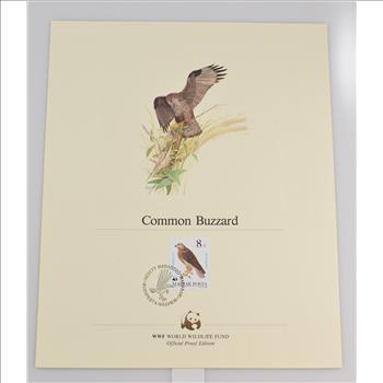 Beautiful Lithograph with Stamp - Would look great in a frame ...