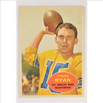 Original 1960 Frank Ryan Topps #62 L.A. Rams | Property Room