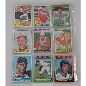 Sheet of Vintage Sports Cards - Cards on BOTH Sides! - Great Collection ...