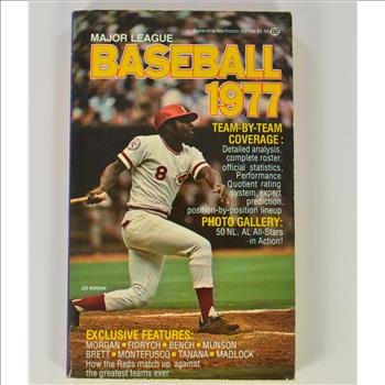 Vintage Baseball Book Major League Baseball 1977 | Property Room