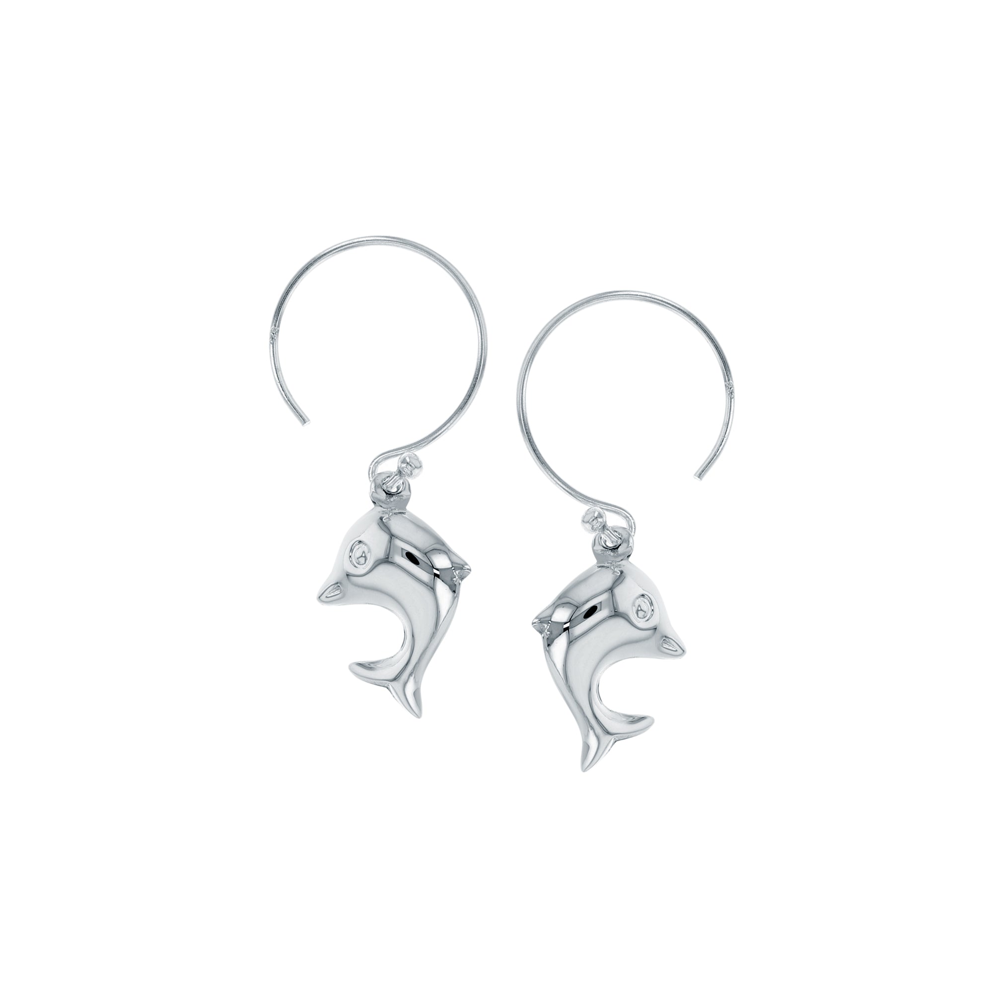 Sterling Silver Puff Dolphin Earring | Property Room
