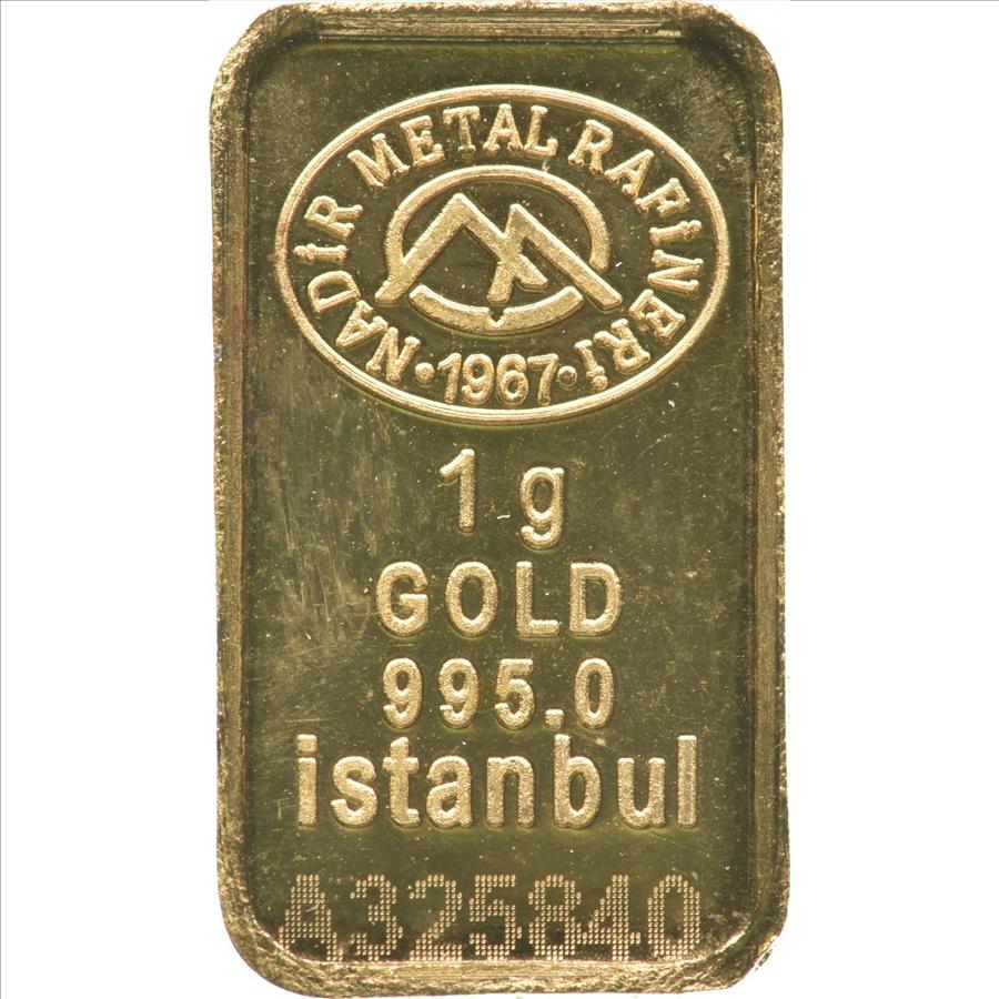1 Gram Nadir Metal Refinery Gold Bar | Property Room