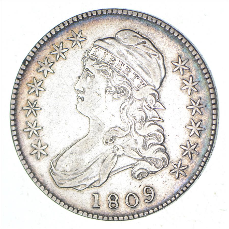 1809 Capped Bust Half Dollar - XXX Edge - Circulated | Property Room