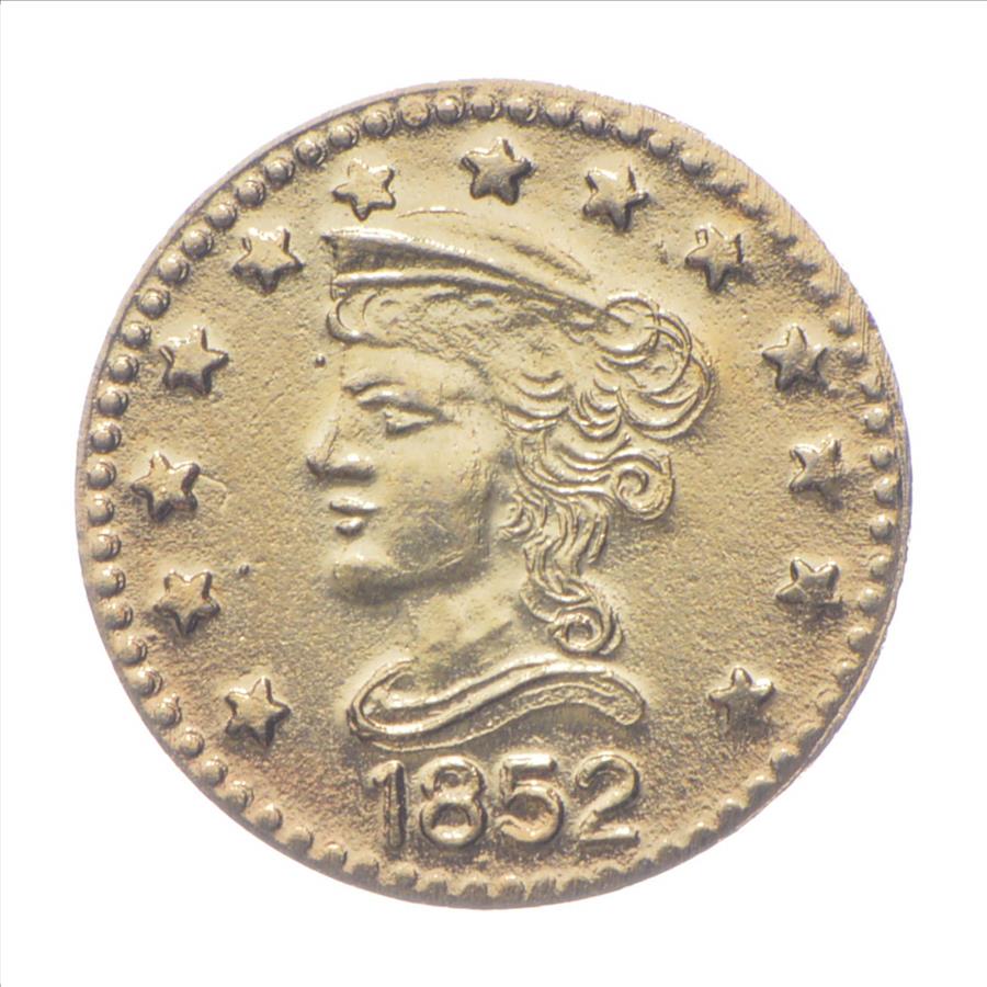 1852 Liberty Head California Gold Rush Souvenir Token | Property Room