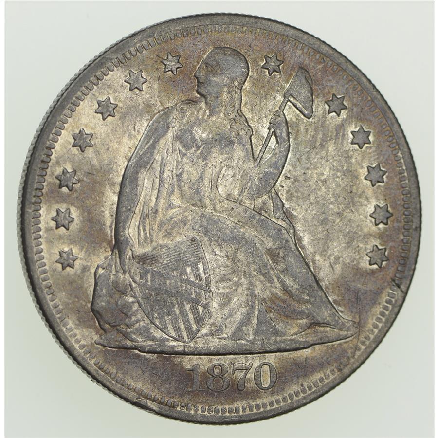 1870-CC Seated Liberty Silver Dollar - Circulated | Property Room
