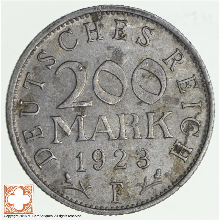 1923 Germany 200 Marks | Property Room