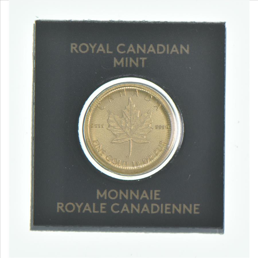 1g Canadian Gold Maples 50 cents Coin 9999 Fine Maple gram In Assay ...