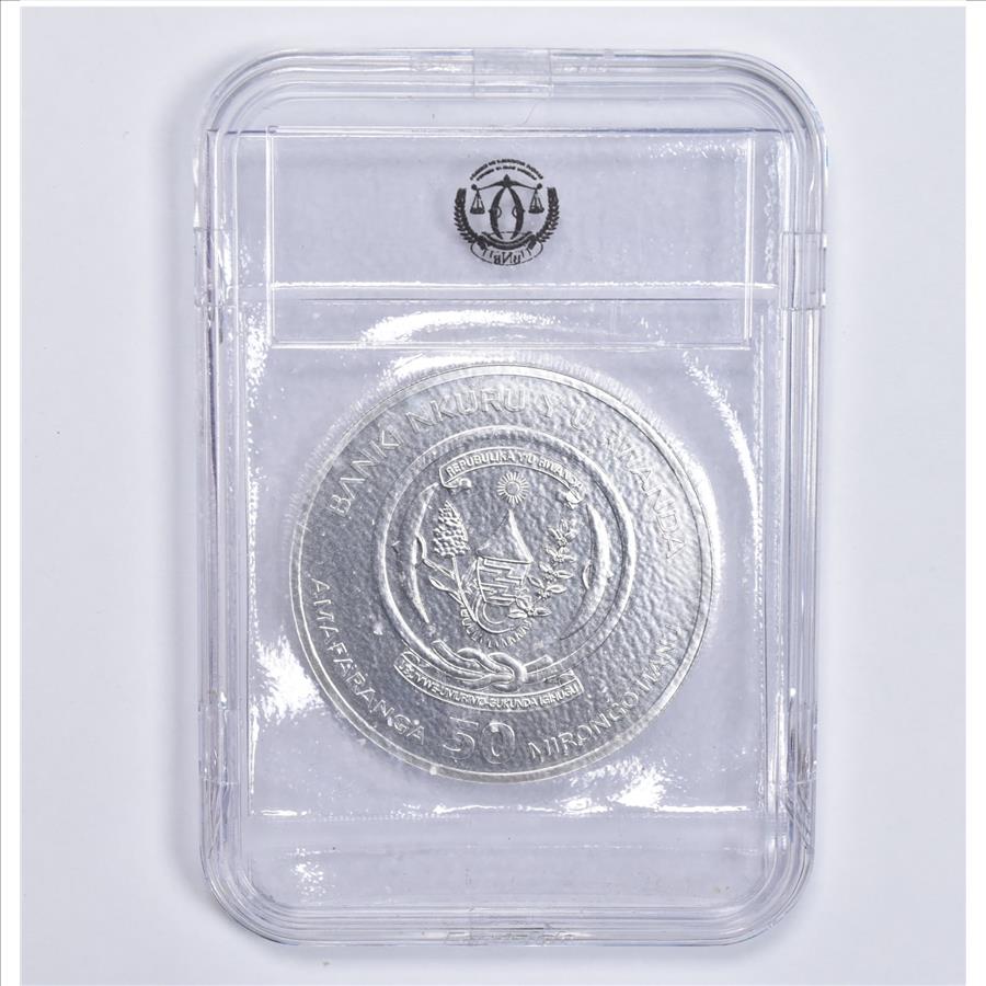 2018 Rwanda 50 Amafaranga - 1 Oz. Silver HMS Endeavour - Slabbed ...