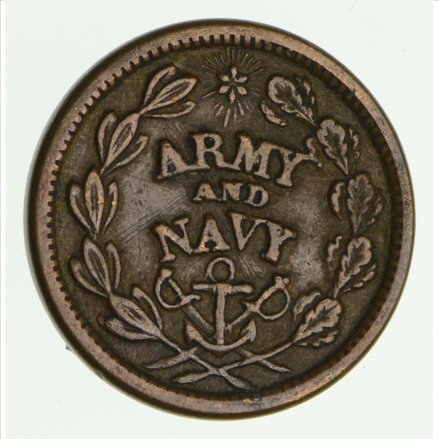 Authentic ORIGINAL Civil War Token - Army & Navy / The Federal Union It ...