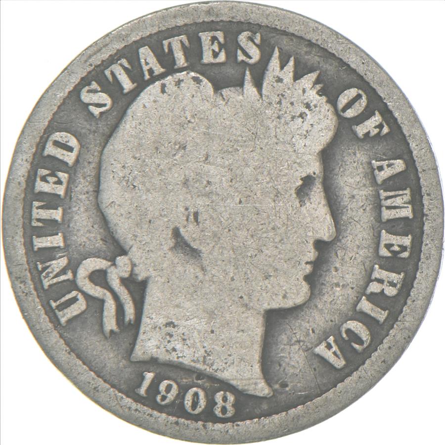 Better 1908 US Barber Liberty Silver Dime Coin Collection Lot Set Break ...