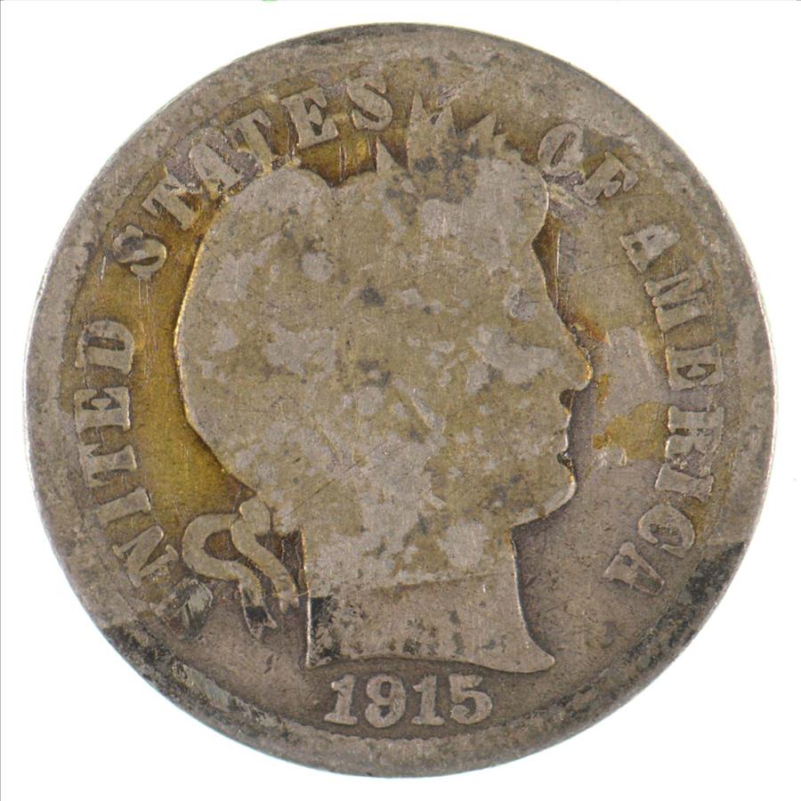 Better 1915 US Barber Liberty Silver Dime Coin Collection Lot Set Break | Property Room